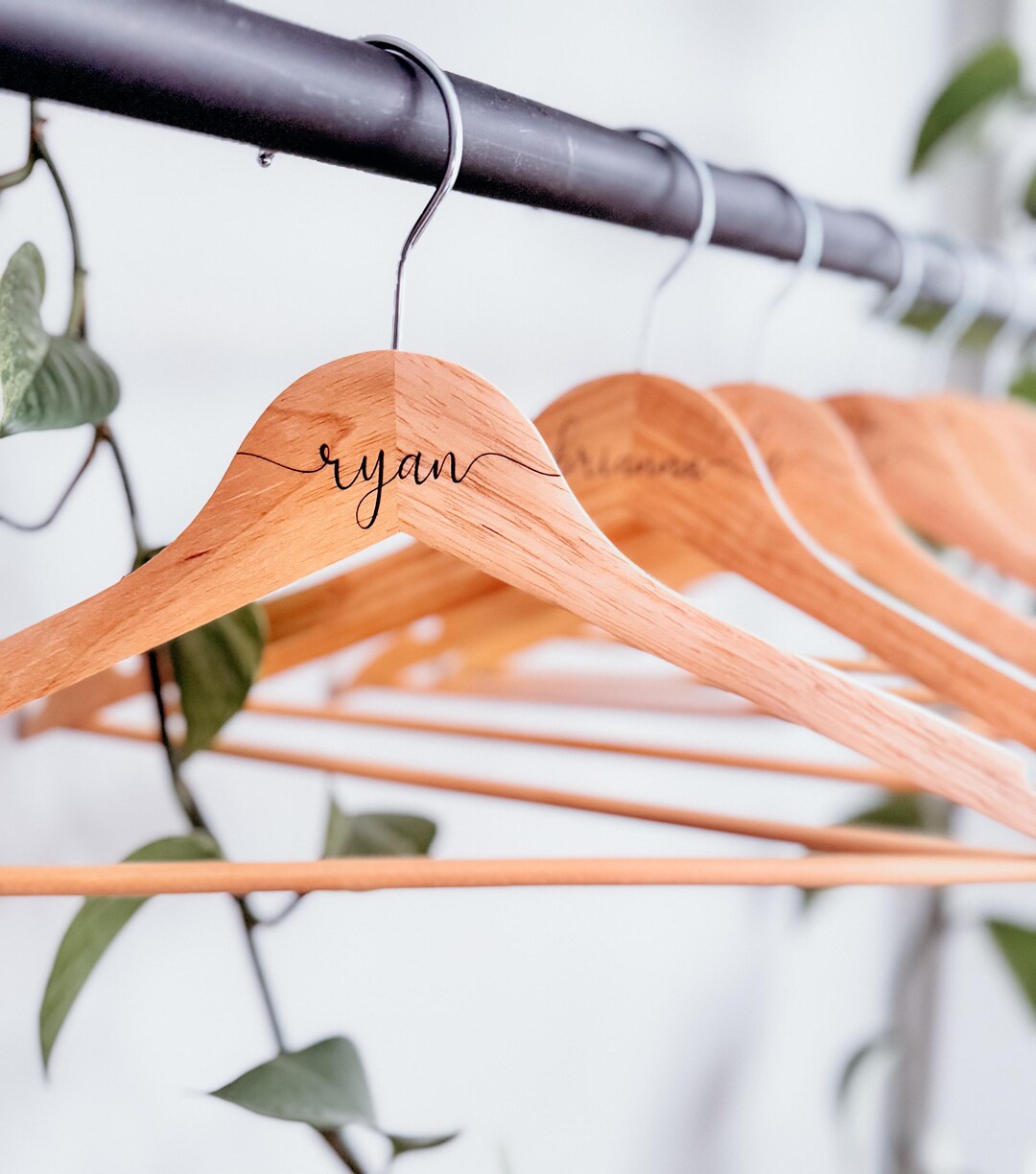 Personalized Bridesmaid Hangers | Bride Hangers | Wedding Dress Hangers ...
