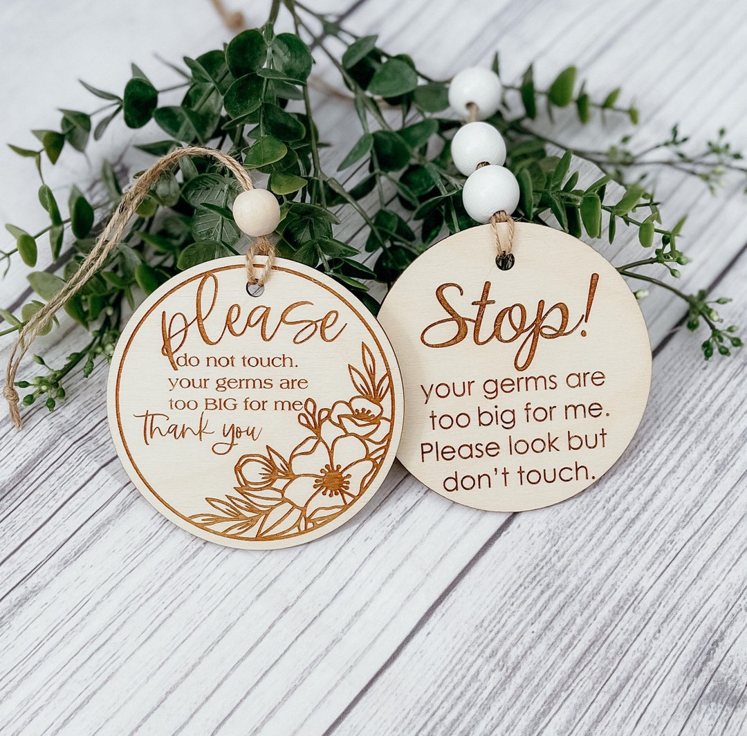 New Baby Disc Immune Compromised Baby Sign Stroller Sign Do Not Touch ...