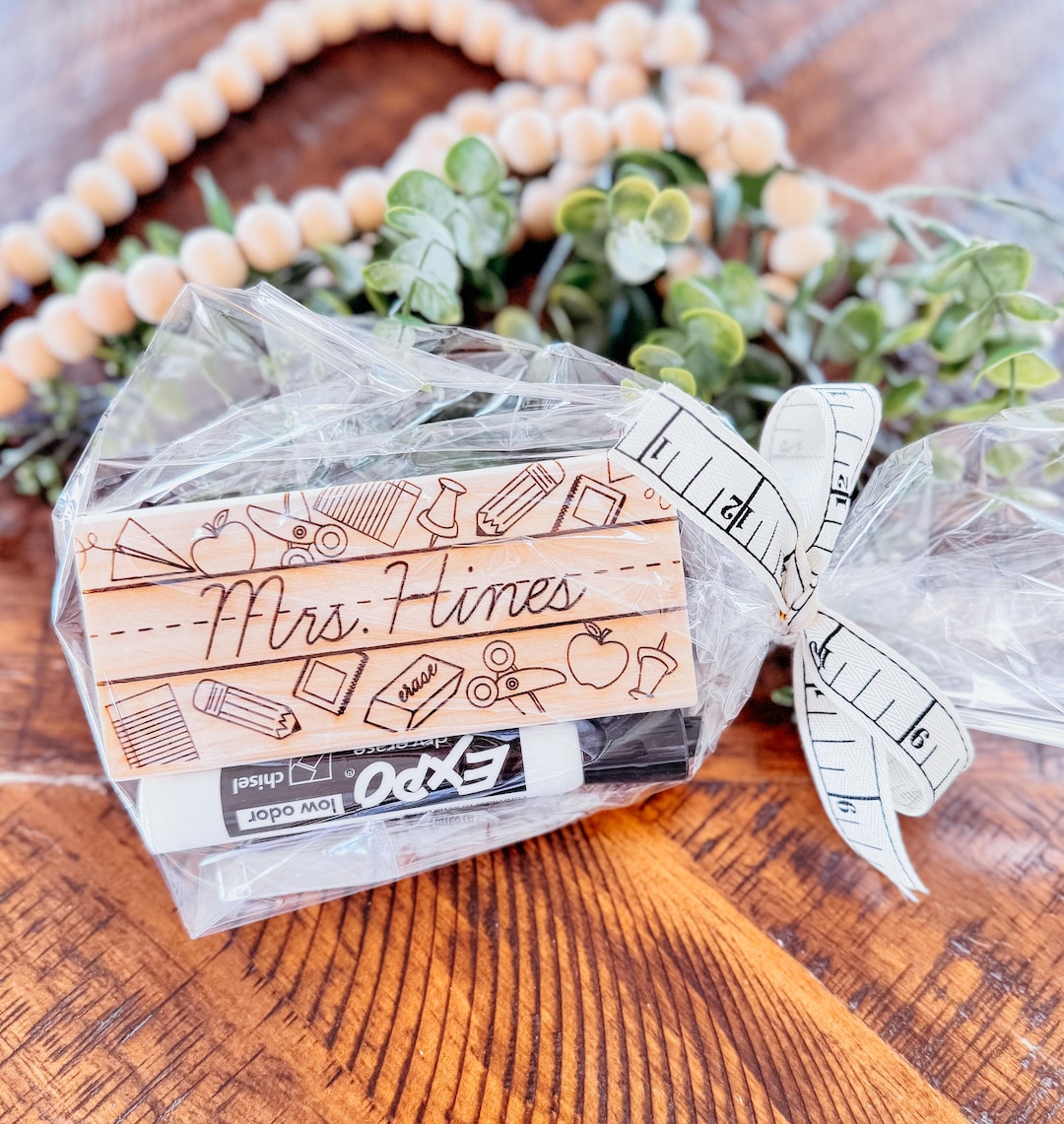 Personalized Dry Erase Chalkboard Eraser | Engraved Teacher Gift ...