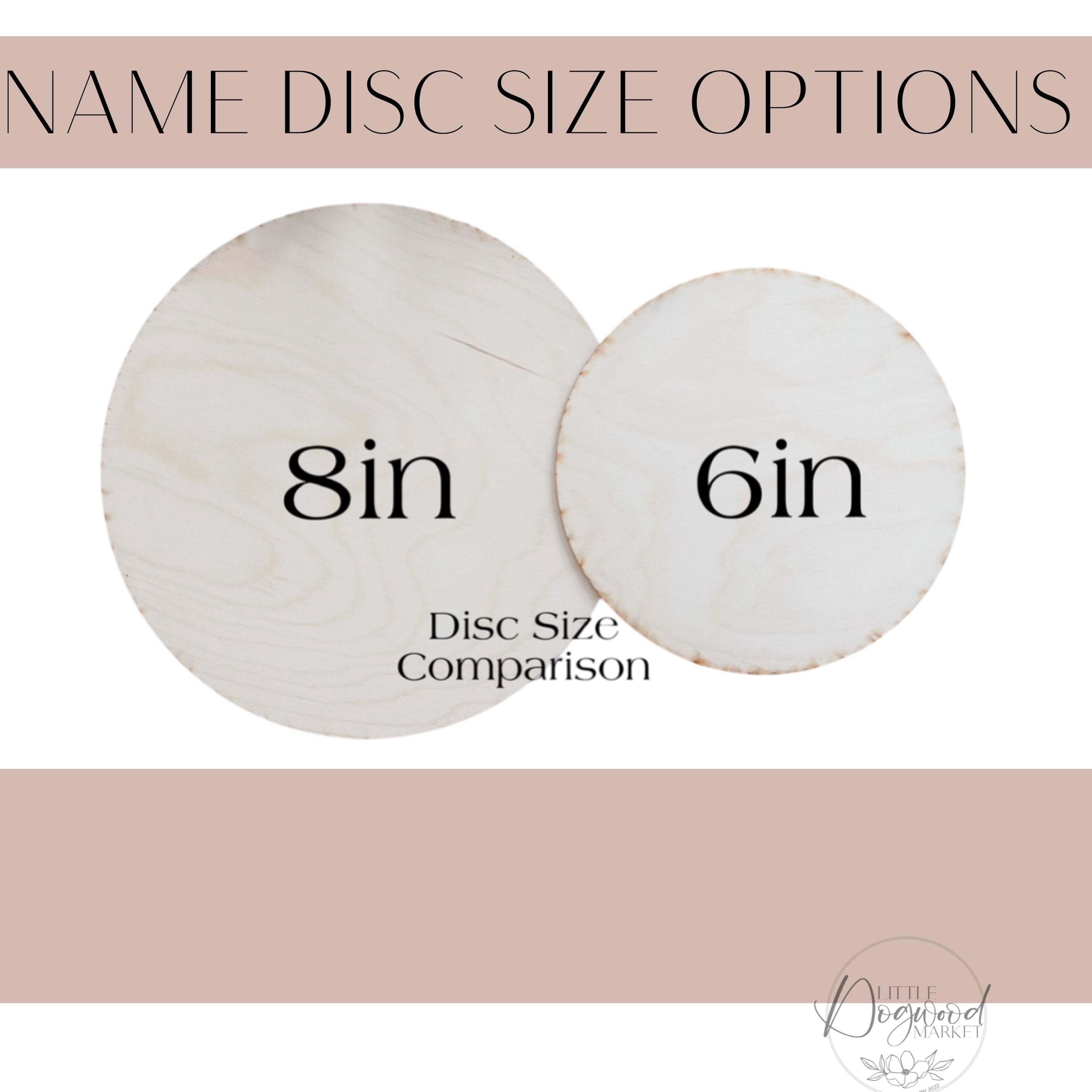 Baby Name Sign|birth Announcement Disc | Baby Announcement | New Baby ...