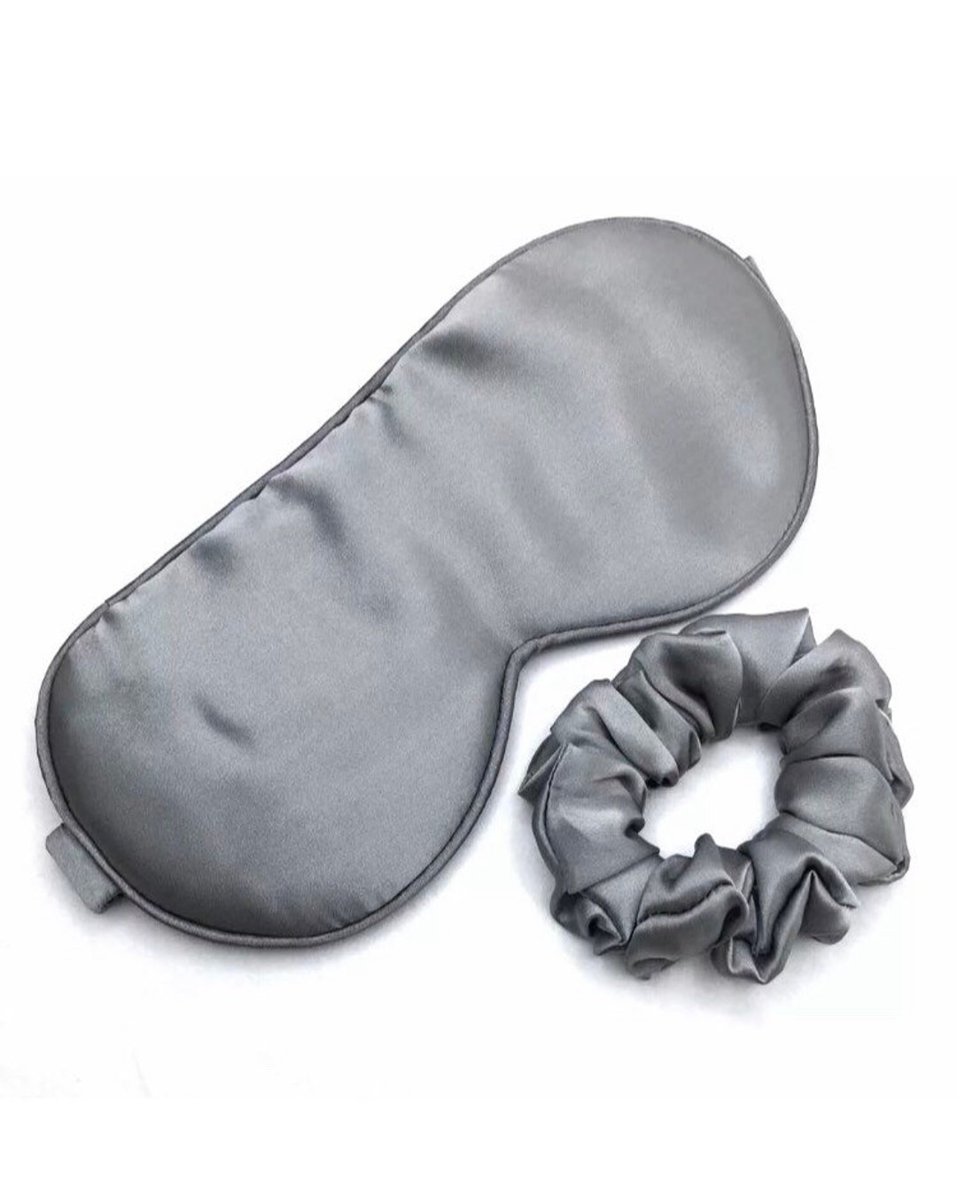 UK Luxury Pure Organic Mulberry Dark Silver Silk Eye Mask With Scrunchies Christmas Gift. - Etsy UK