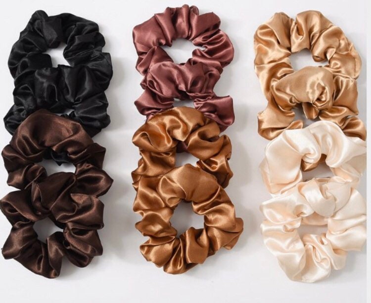 Silk Scrunchies Silk Hair Tie Satin Silk Scrunchies Anti Etsy Uk