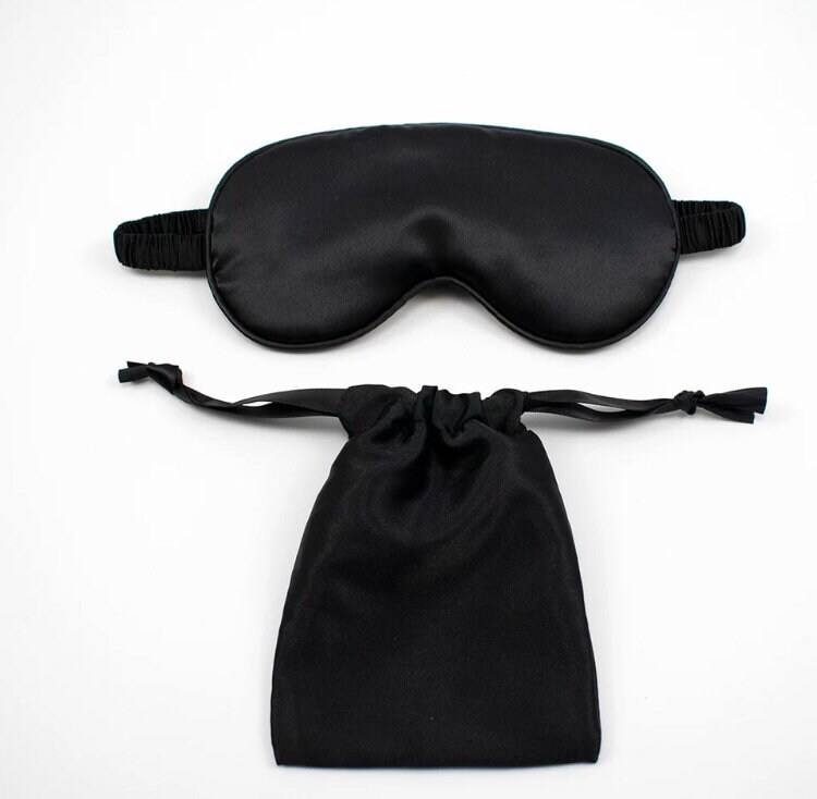 UK Luxury Pure Mulberry Blindfolded Black 100% Silk Eye Mask - Etsy UK
