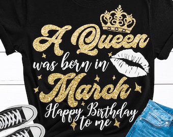 Birthday March Queen Svg - Etsy