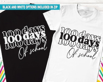 100 Days of School SVG: Teacher Shirt Design,back to School,cricut Cut ...