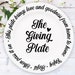 Giving Plate Svg, Cookie Plate Svg, Christmas SVG, Sharing Plate Svg - Etsy