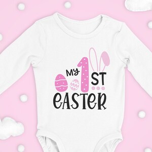 My 1st Easter Girl SVG, My First Easter SVG, Estear Girl Design ...