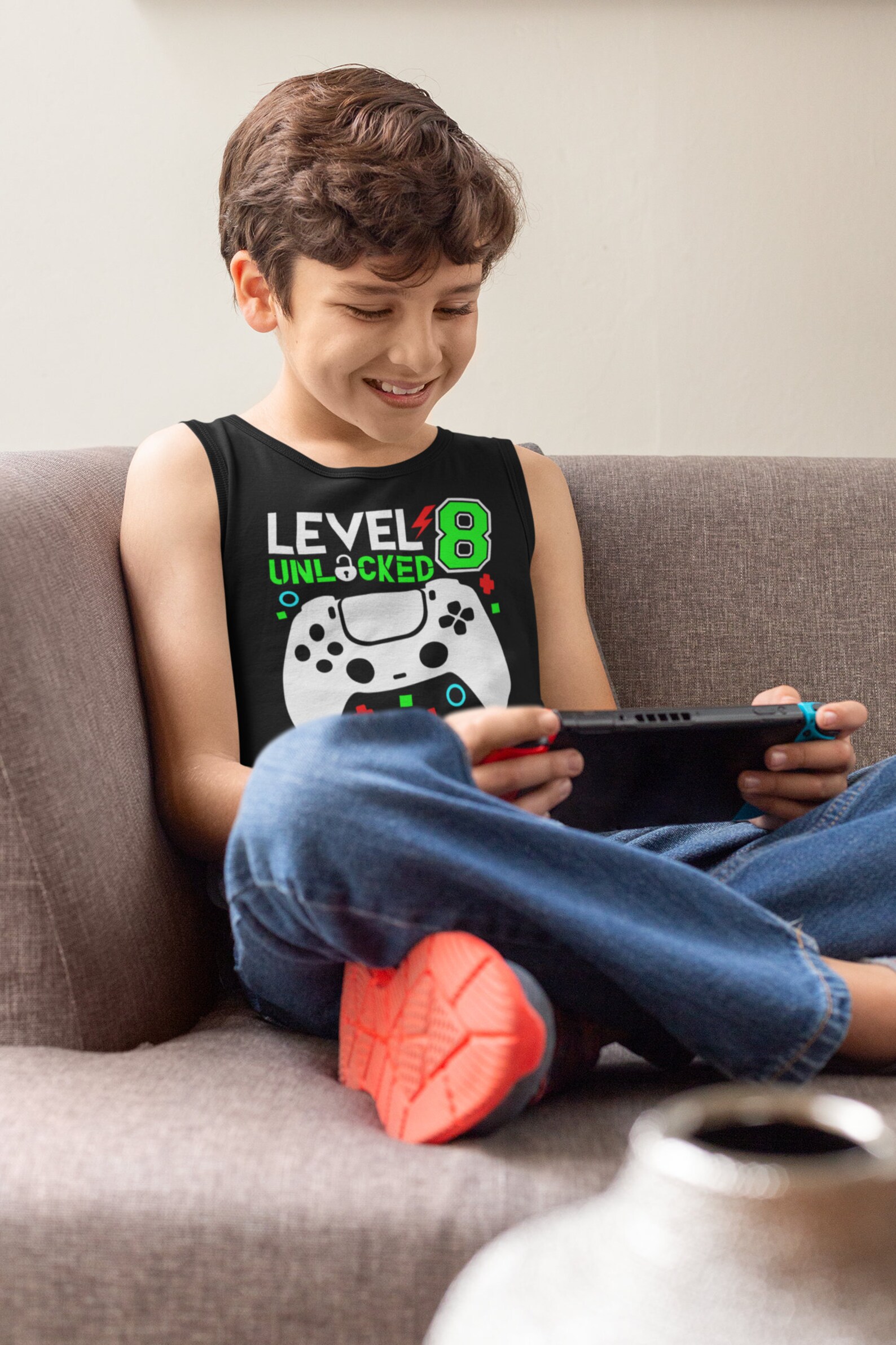 Level 8 Unlocked Birthday Svg 8th Birthday Boy Gamer Svg - Etsy