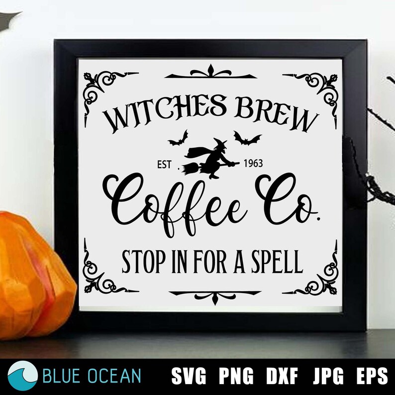 Witches Brew Coffee SVG Witches Brew SVG Retro Halloween - Etsy