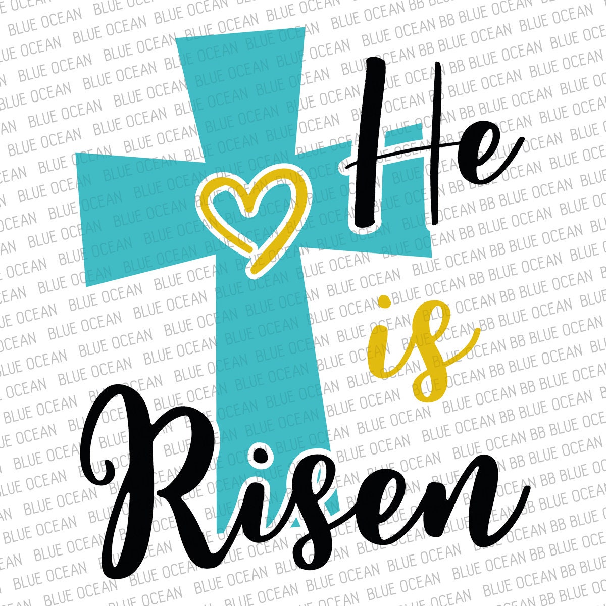 He is Risen Svg Easter Svg Christian SVG Digital Cut Files - Etsy