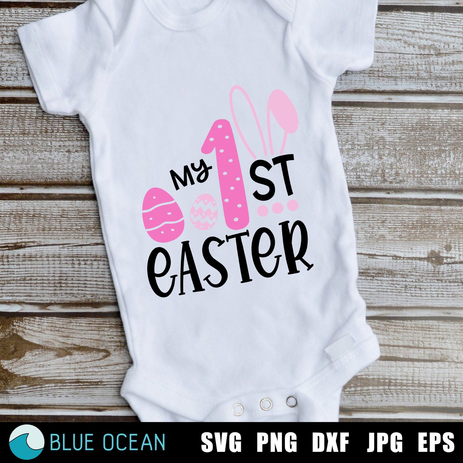 My 1st Easter Girl SVG My First Easter SVG Estear Girl - Etsy