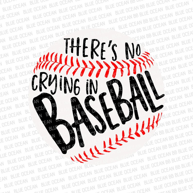 There's No Crying in Baseball SVG Baseball SVG Baseball | Etsy
