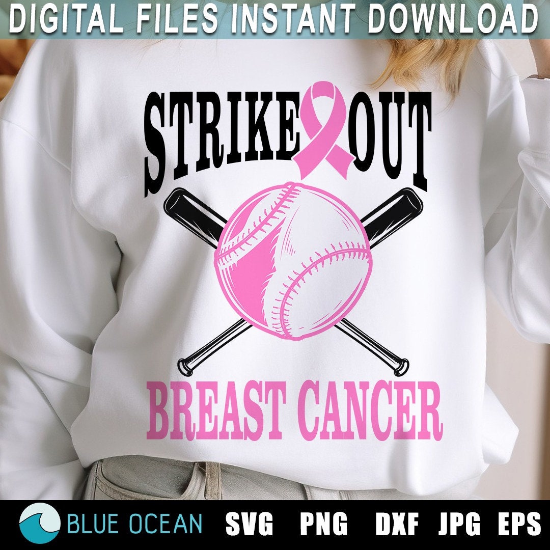 Strike Out Breast Cancer Png, Breast Cancer Png, Cancer Awareness SVG ...