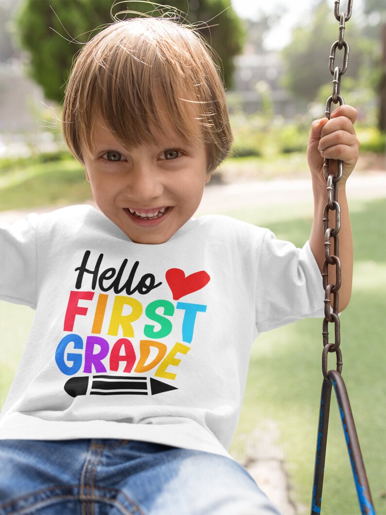 Hello First Grade SVG 1st Grade SVG Back to School Svg 1st - Etsy