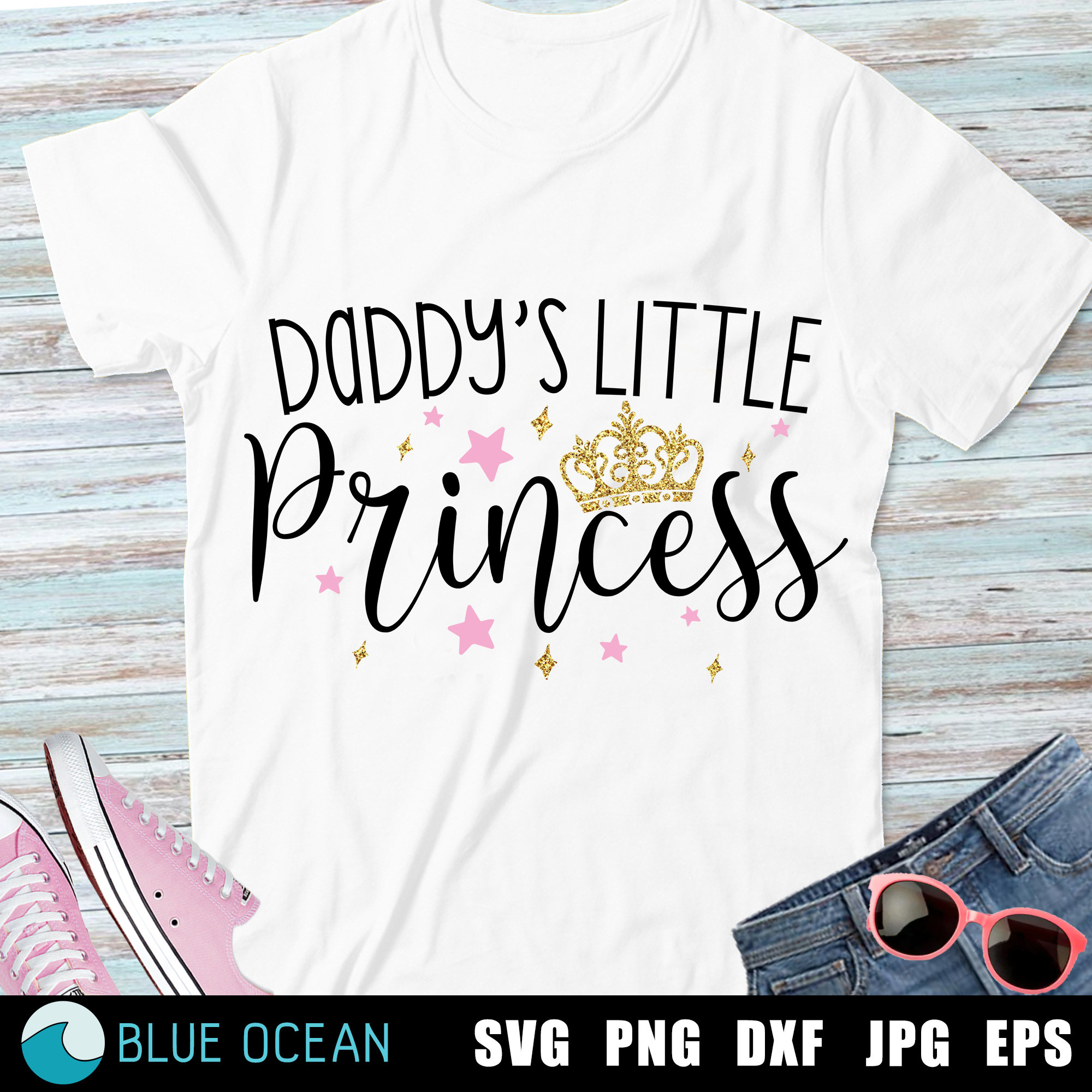 Daddy's Little Princess SVG Little Princess SVG | Etsy