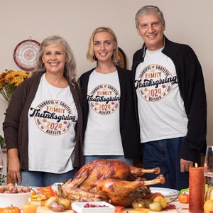 Family Thanksgiving 2024 SVG, Thankful Grateful Blessing, Thanksgiving ...