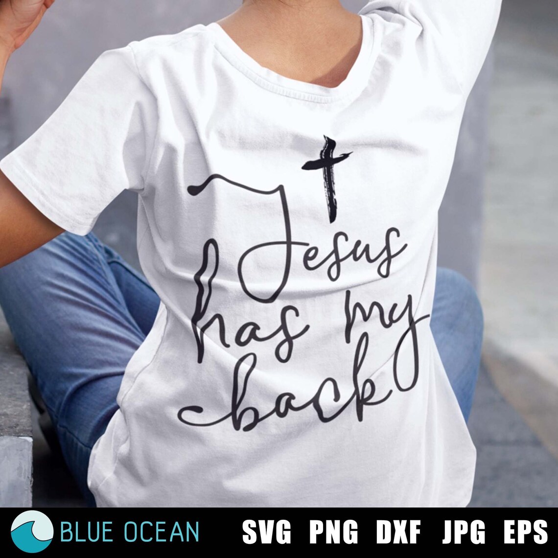 Jesus Has My Back SVG Christian SVG Jesus SVG Trendy - Etsy