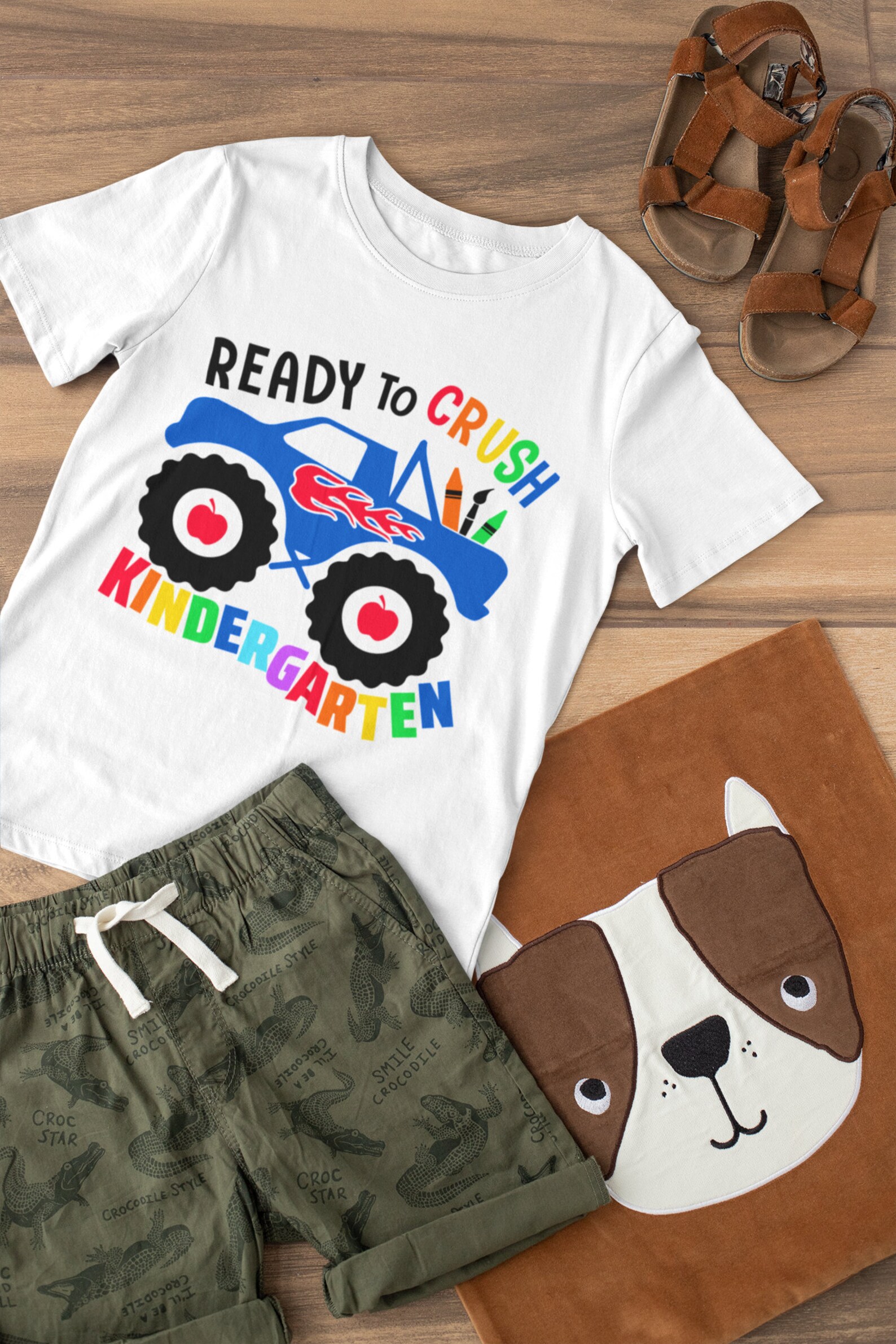 Ready to Crush Kindergarten SVG, Kindergarten SVG, Monster Truck SVG ...