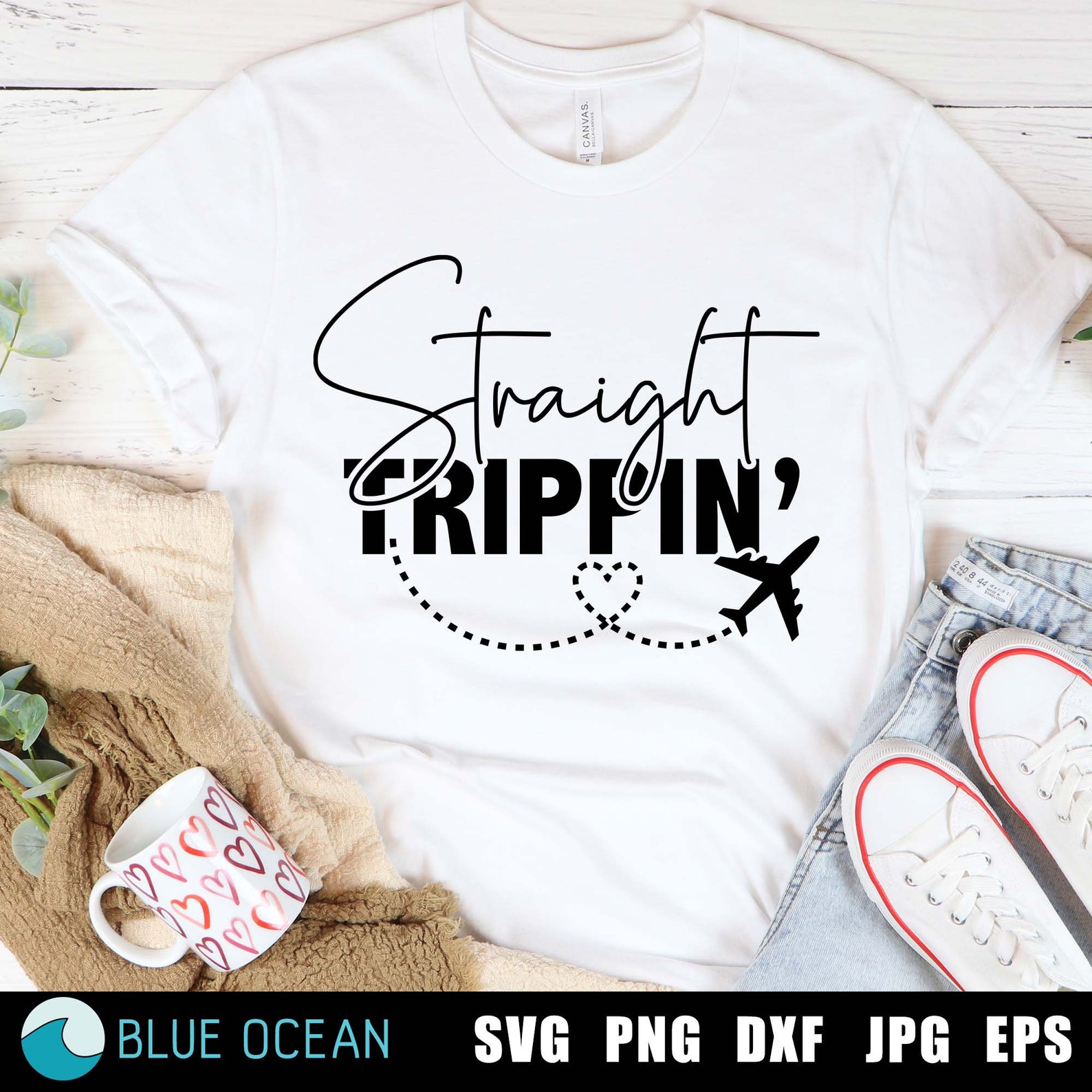 Straight Trippin SVG, Travel Svg, Vacation Svg, Vacation Shirt Svg ...