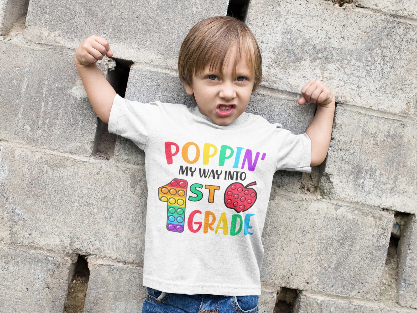 Poppin' My Way Into 1st Grade SVG 1st Grade SVG Fisrt - Etsy