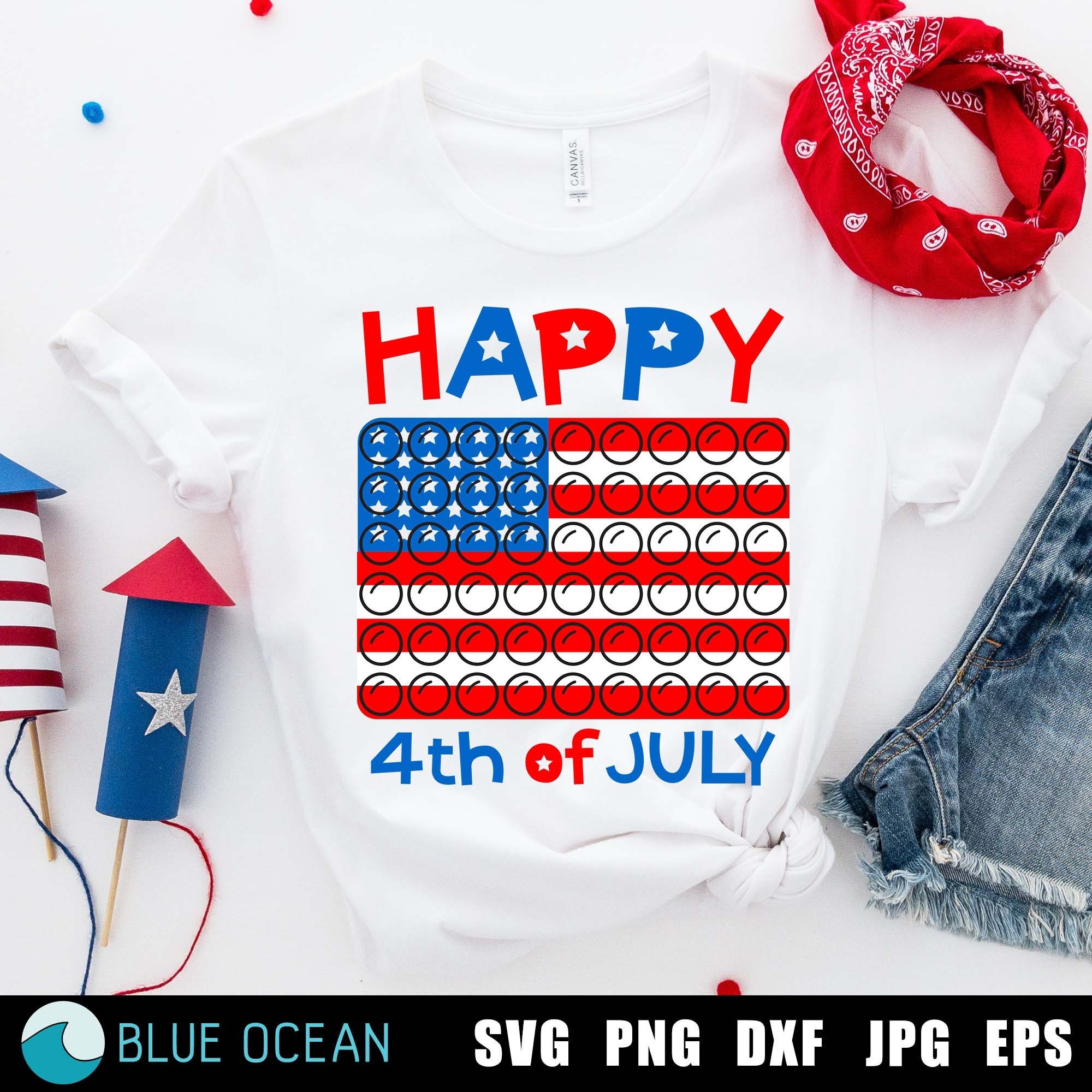 Happy 4th of July Kids SVG 4th of July Flag SVG 4th of July | Etsy