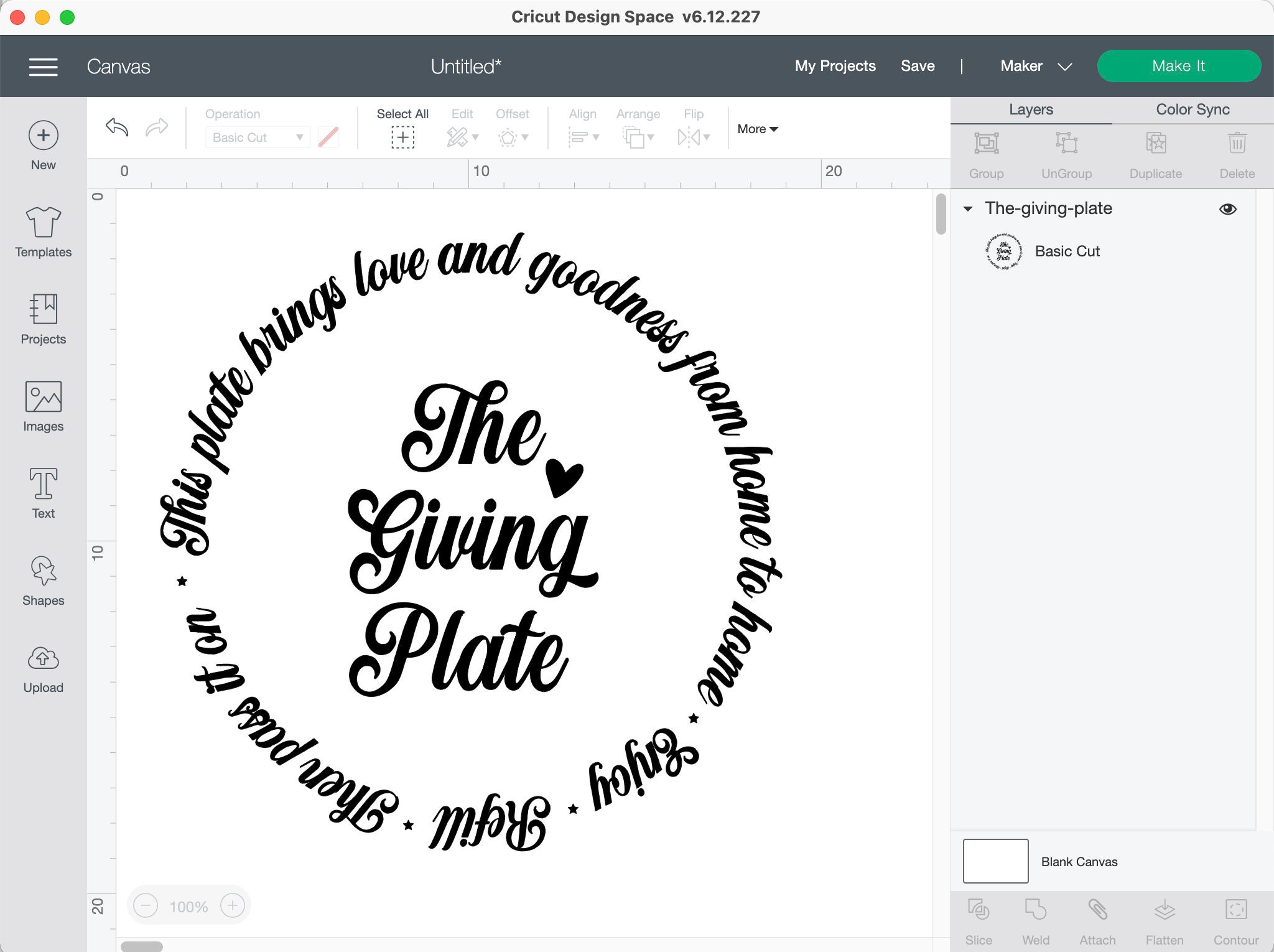 Giving Plate Svg Cookie Plate Svg Christmas SVG Sharing | Etsy