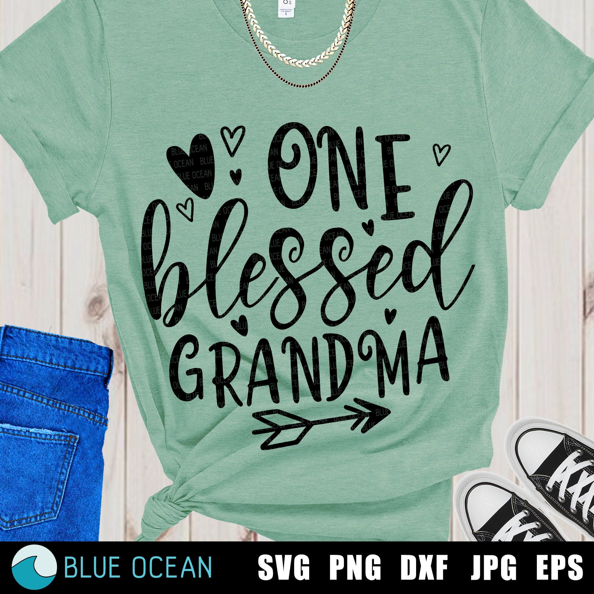 One blessed grandma SVG Blessed Grandma SVG Grandma SVG | Etsy