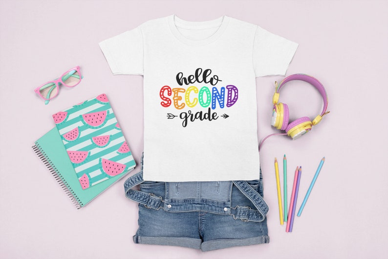 Hello Second Grade SVG Back to School SVG First Day of - Etsy