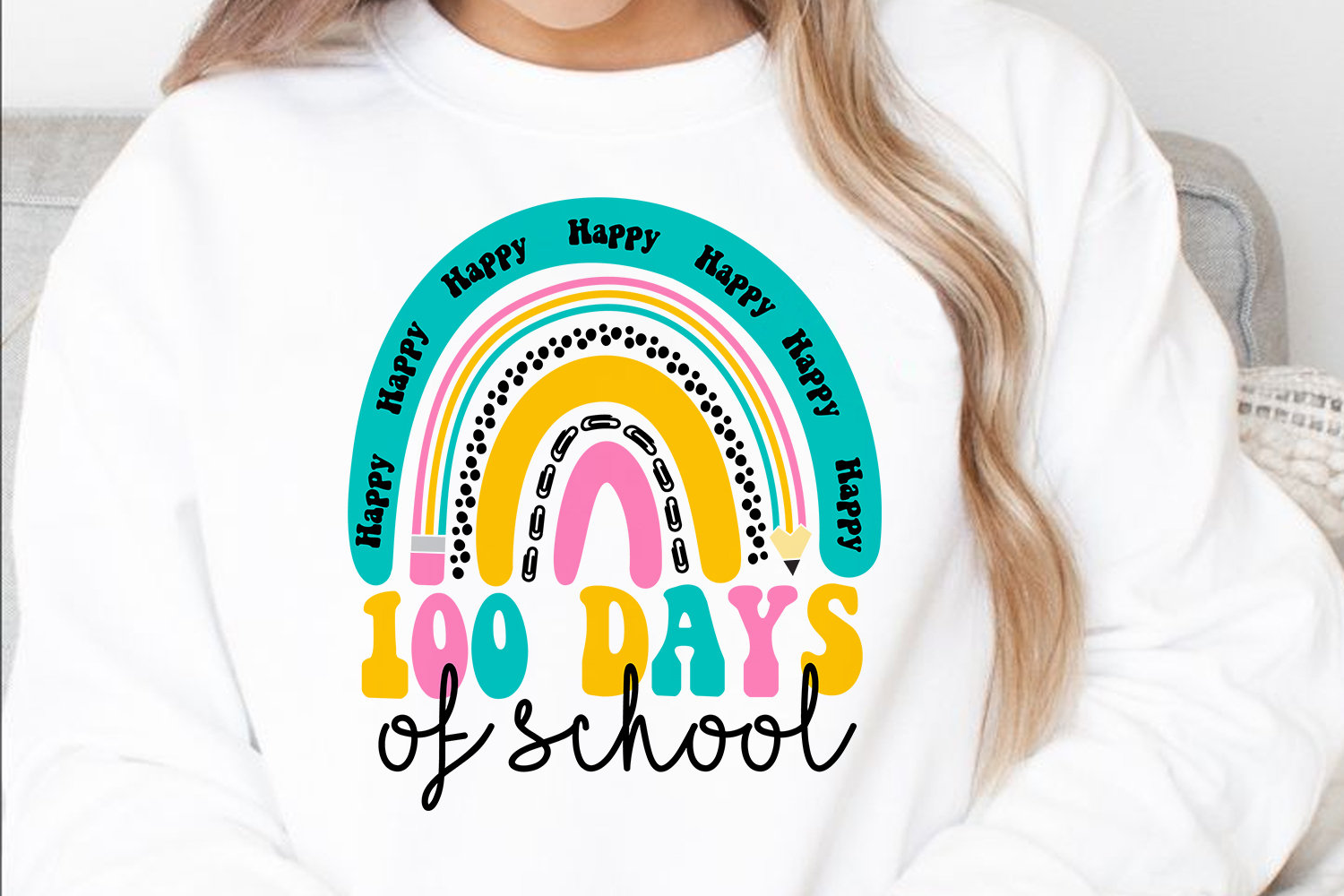 100 Days of School SVG 100 Days Rainbow SVG 100 Days School - Etsy