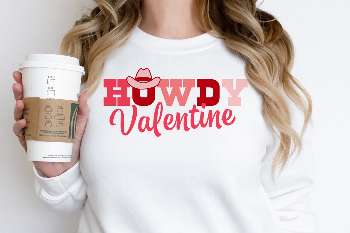 Howdy Valentine Png, Howdy Valentine SVG, Western Valentines, Cowgirl ...