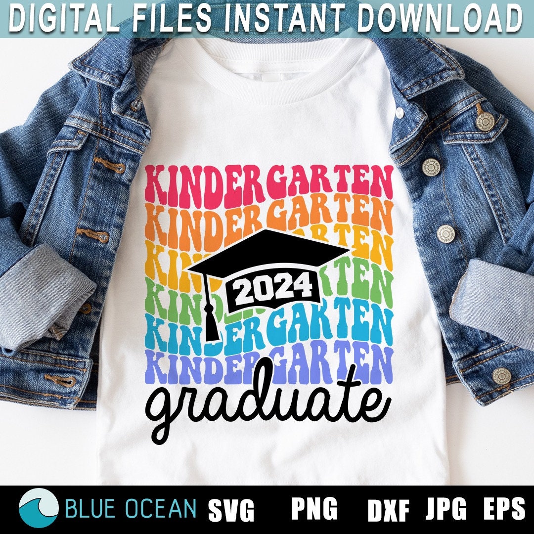 Kindergarten Graduate 2024 SVG, Kinder Grad 2024 SVG, Graduation 2024 ...