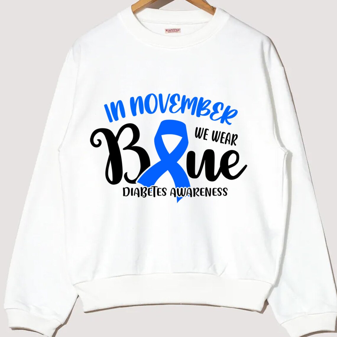 In November We Wear Blue SVG Diabetes Awareness SVG Blue - Etsy