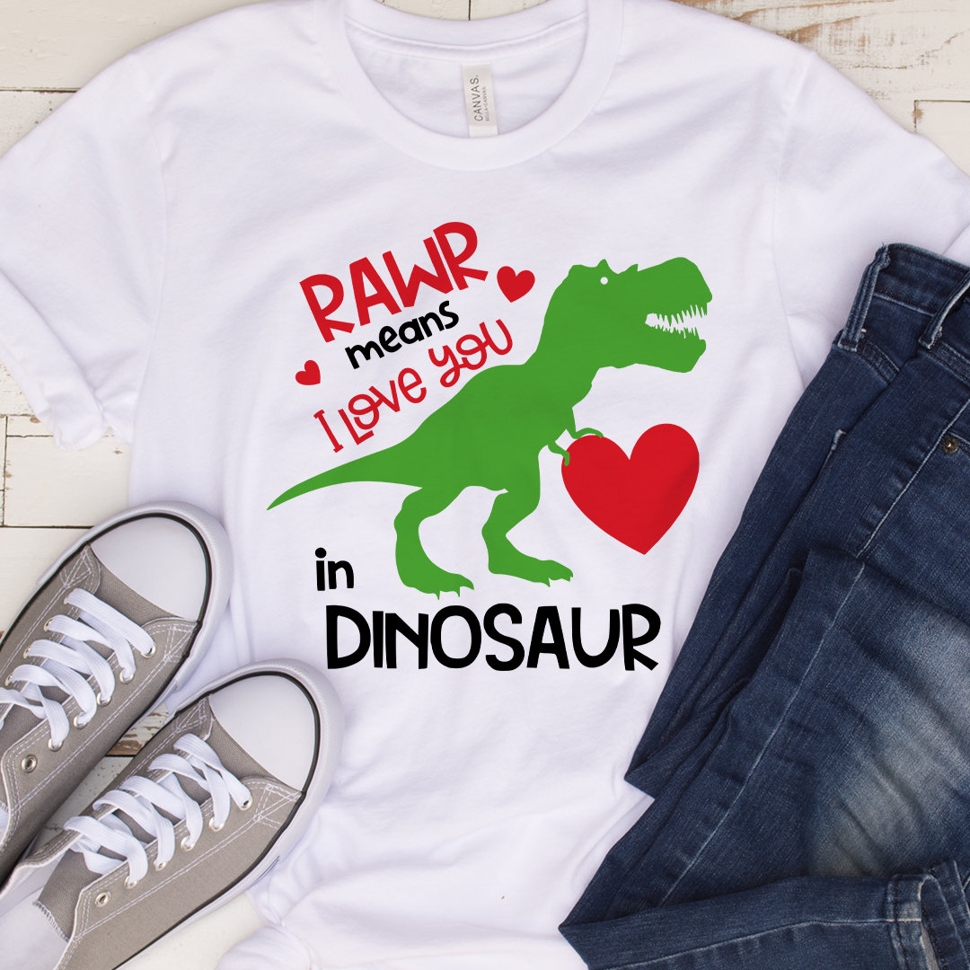 Rawr Means I Love You in Dinosaur SVG Valentines Day SVG - Etsy