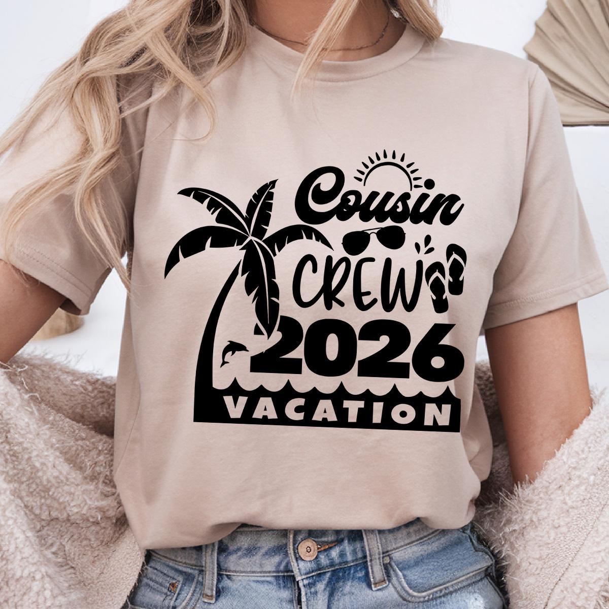 Cousin Crew Vacation 2026 SVG, Summer Trip Cut Files (digital Download ...