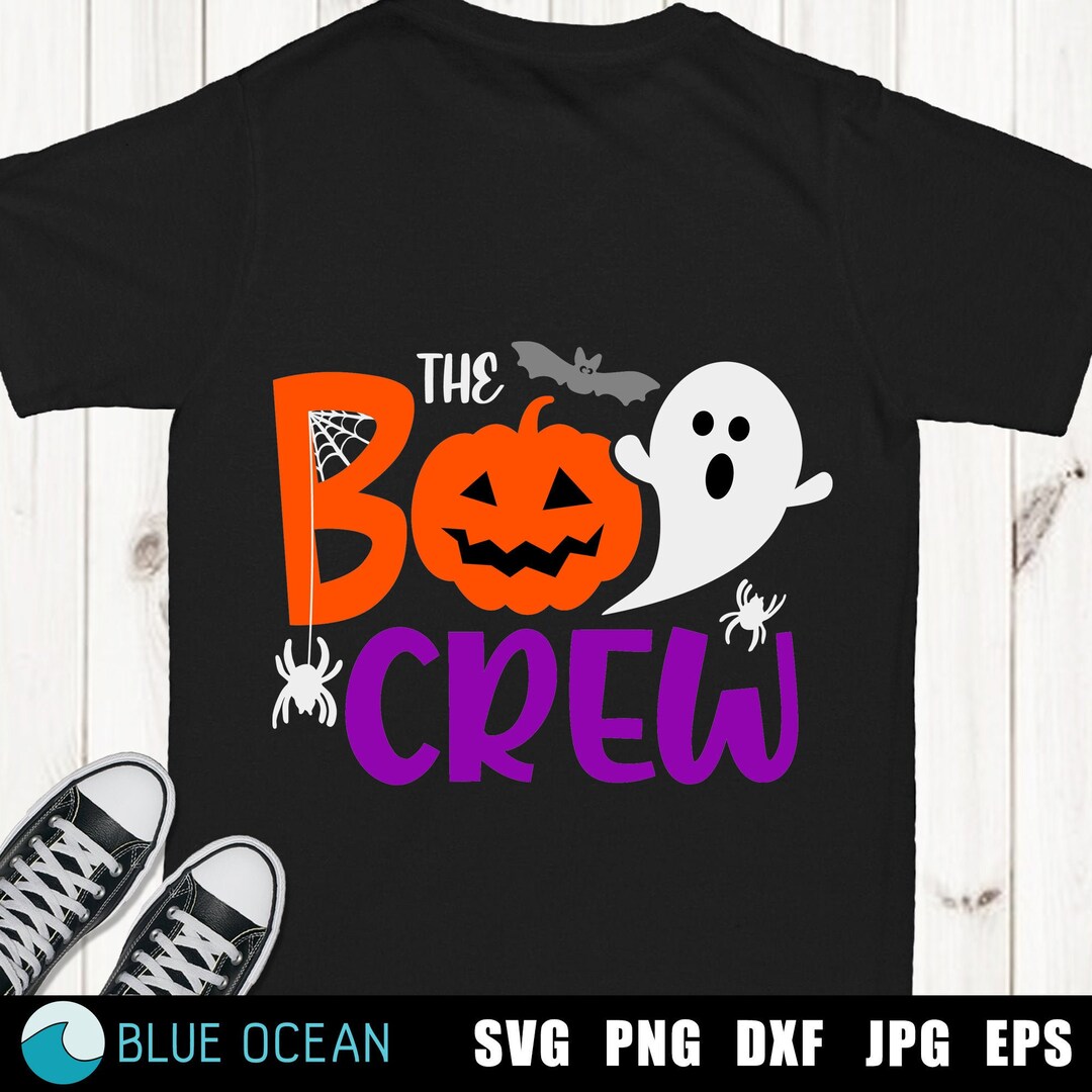 Boo Crew Halloween SVG, Kids Shirt Cut Files (digital Download) - Etsy