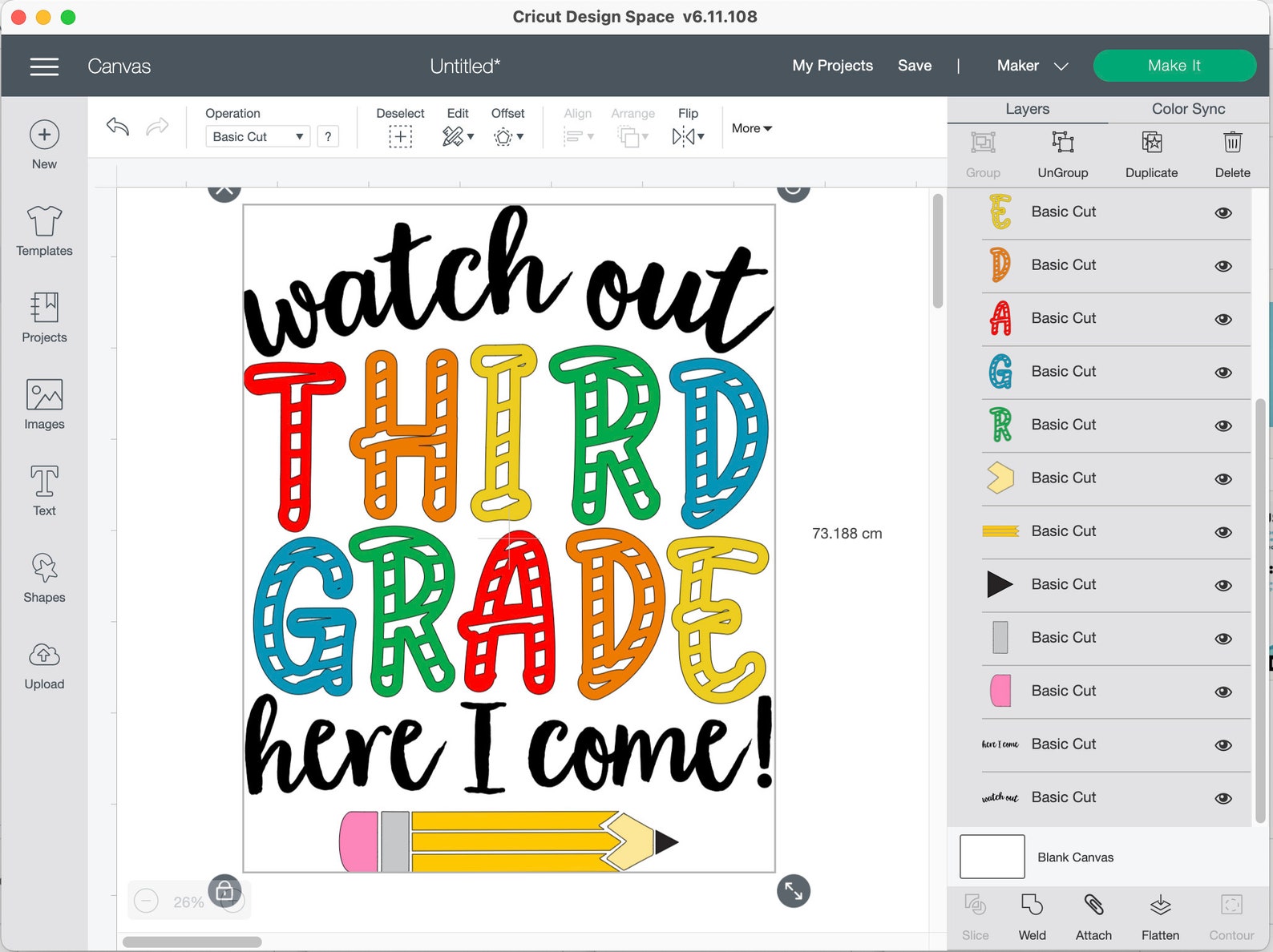 Watch Out Third Grade Here I Come SVG Back to School SVG 3nd - Etsy