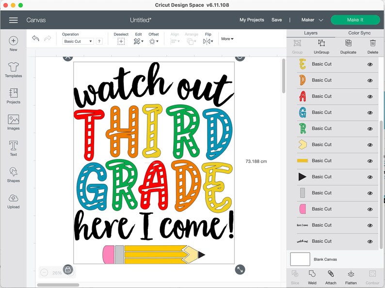 Watch Out Third Grade Here I Come SVG Back to School SVG 3nd - Etsy