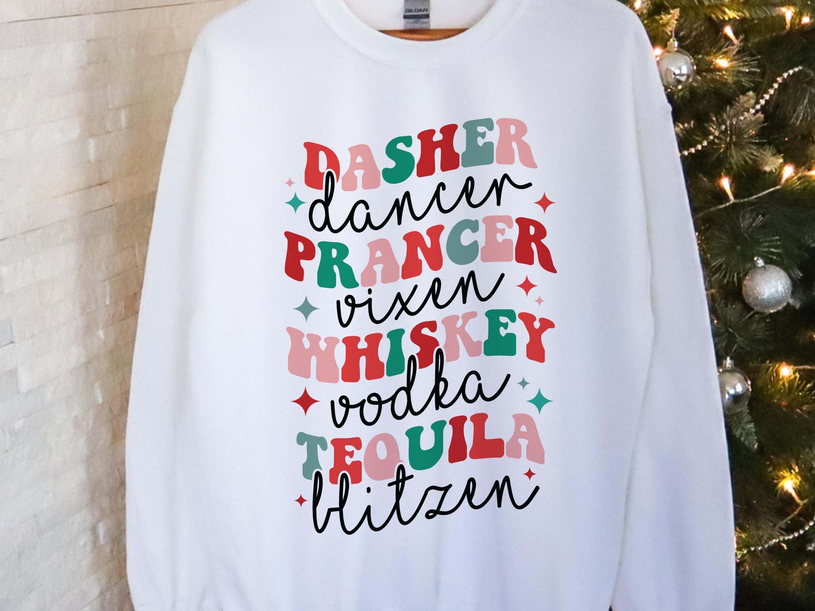 Dasher Dancer Prancer Vixen Whiskey Tequila Vodka Blitzen - Etsy