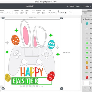 Easter Bunny Gamer SVG, Happy Easter Game Controller (digital Download ...