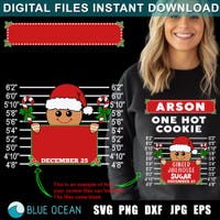 Gingerbread Inmate Christmas SVG, Group Matching Christmas Svg, Funny ...