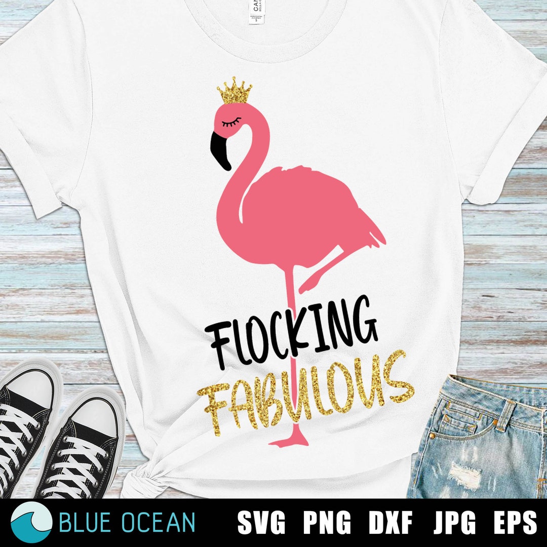 Flocking Fabulous SVG, Flamingo SVG, Queen Flamingo SVG, Flocking ...