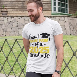 Proud Paw Paw of a 2025 Graduate SVG, Graduation 2025 SVG, Class of ...