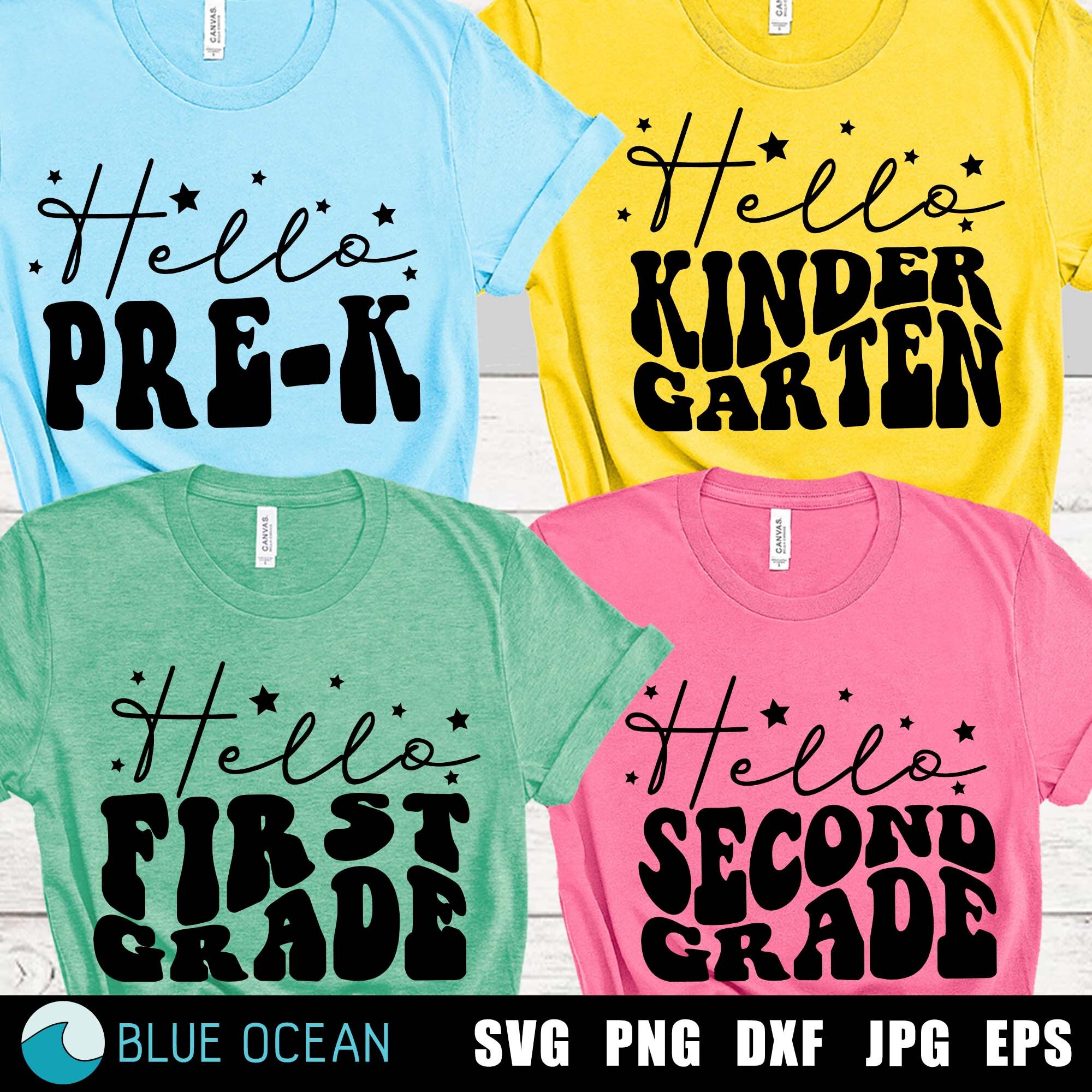 Hello Grade SVG Back to School SVG First Day of School Svg - Etsy