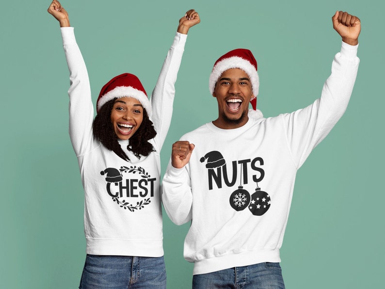 Chest Nuts SVG Funny Christmas SVG Christmas Couple Shirt - Etsy