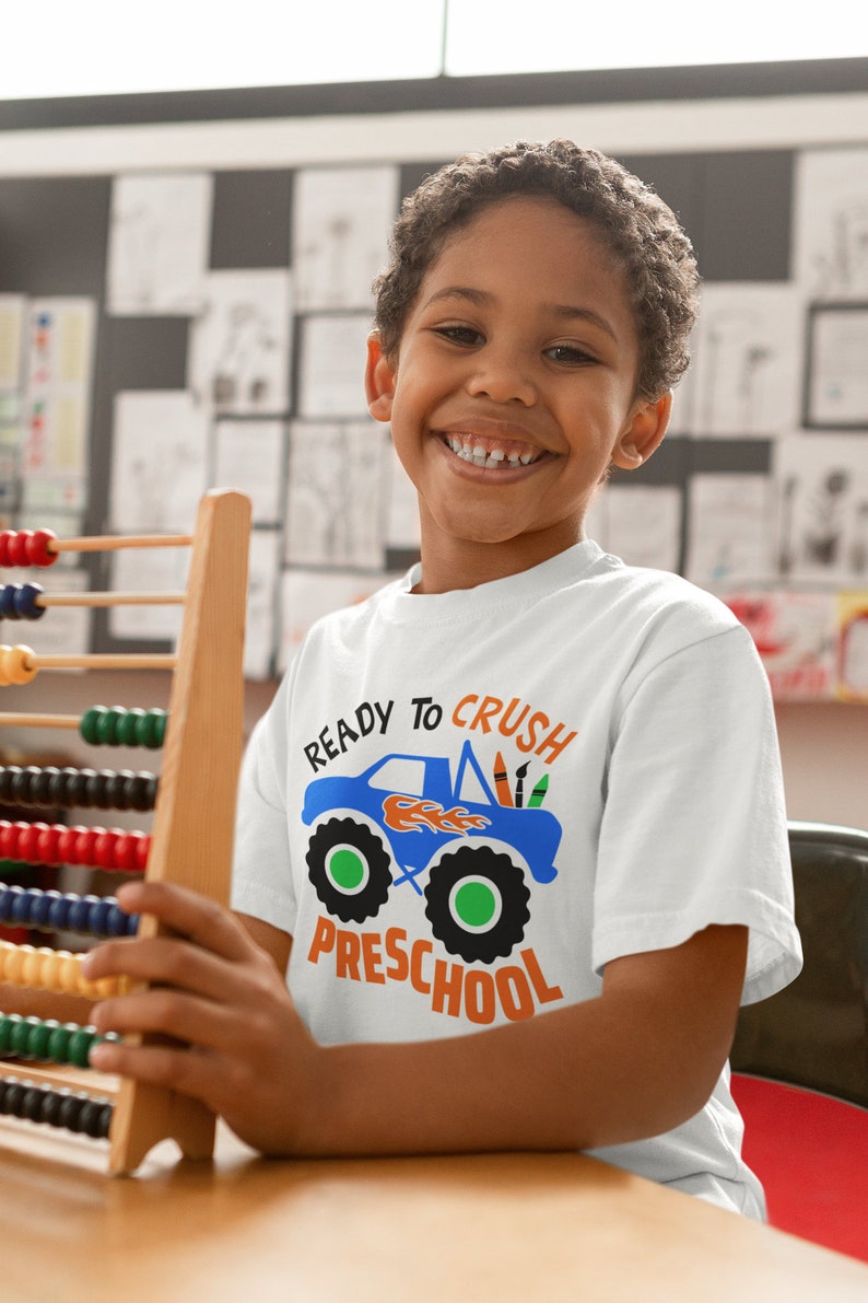 Ready to Crush Preschool SVG Preschool Shirt Monster Truck - Etsy