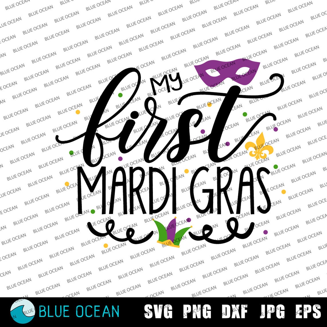My 1st Mardi Gras Svg My First Mardi Grass SVG - Etsy