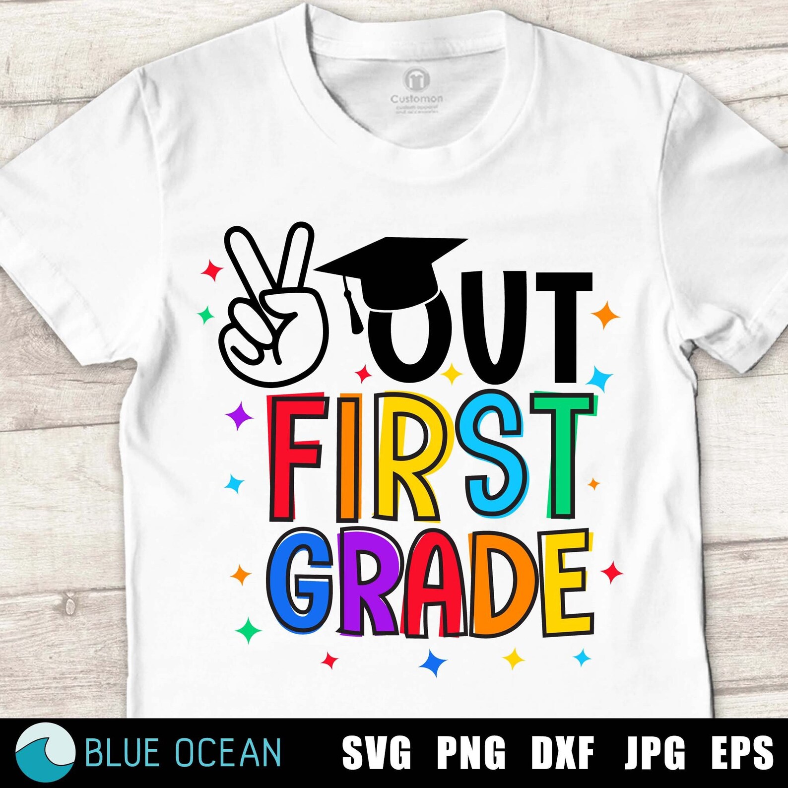 Peace Out First Grade SVG Last Day of School SVG End of | Etsy