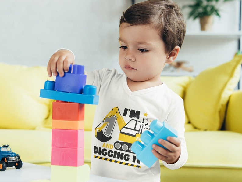 I'm 1 and Digging It Svg Construction Svg Boys Birthday - Etsy