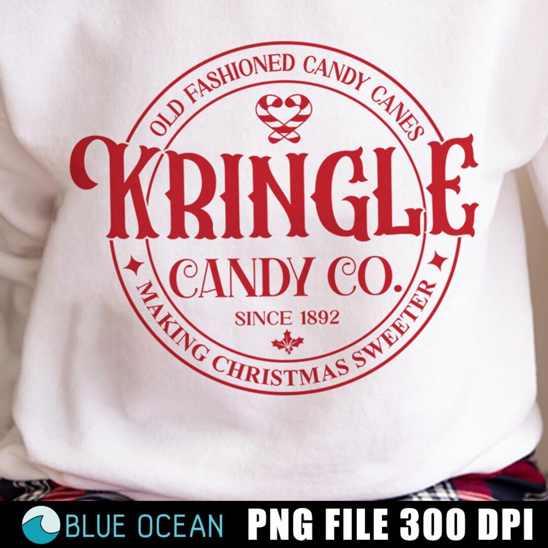 Kringle Candy Co. SVG: Retro Christmas Candy Canes (digital Download ...