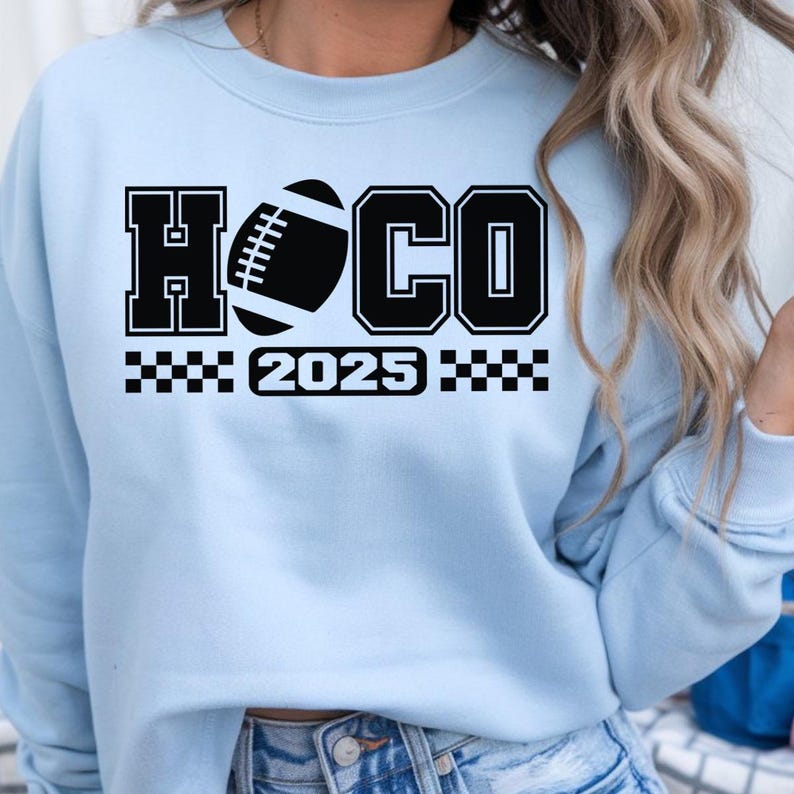 HOCO 2025 Football SVG PNG: Homecoming Shirt Design (digital Download ...